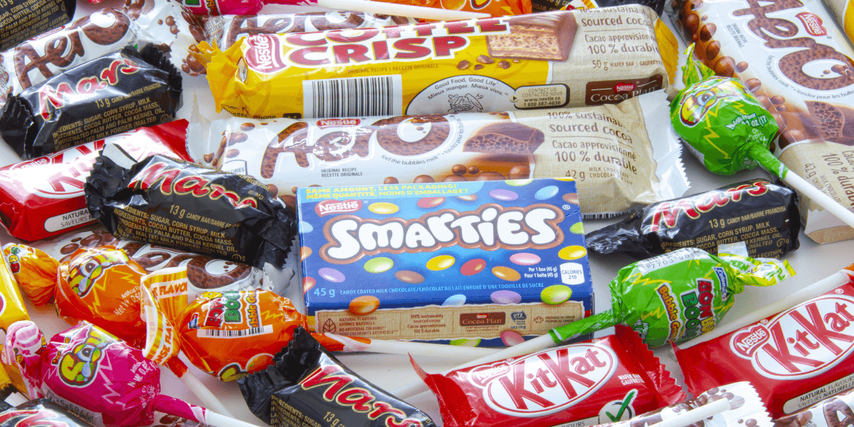 Map of Canada's Favourite Junk Food by Province in 2023